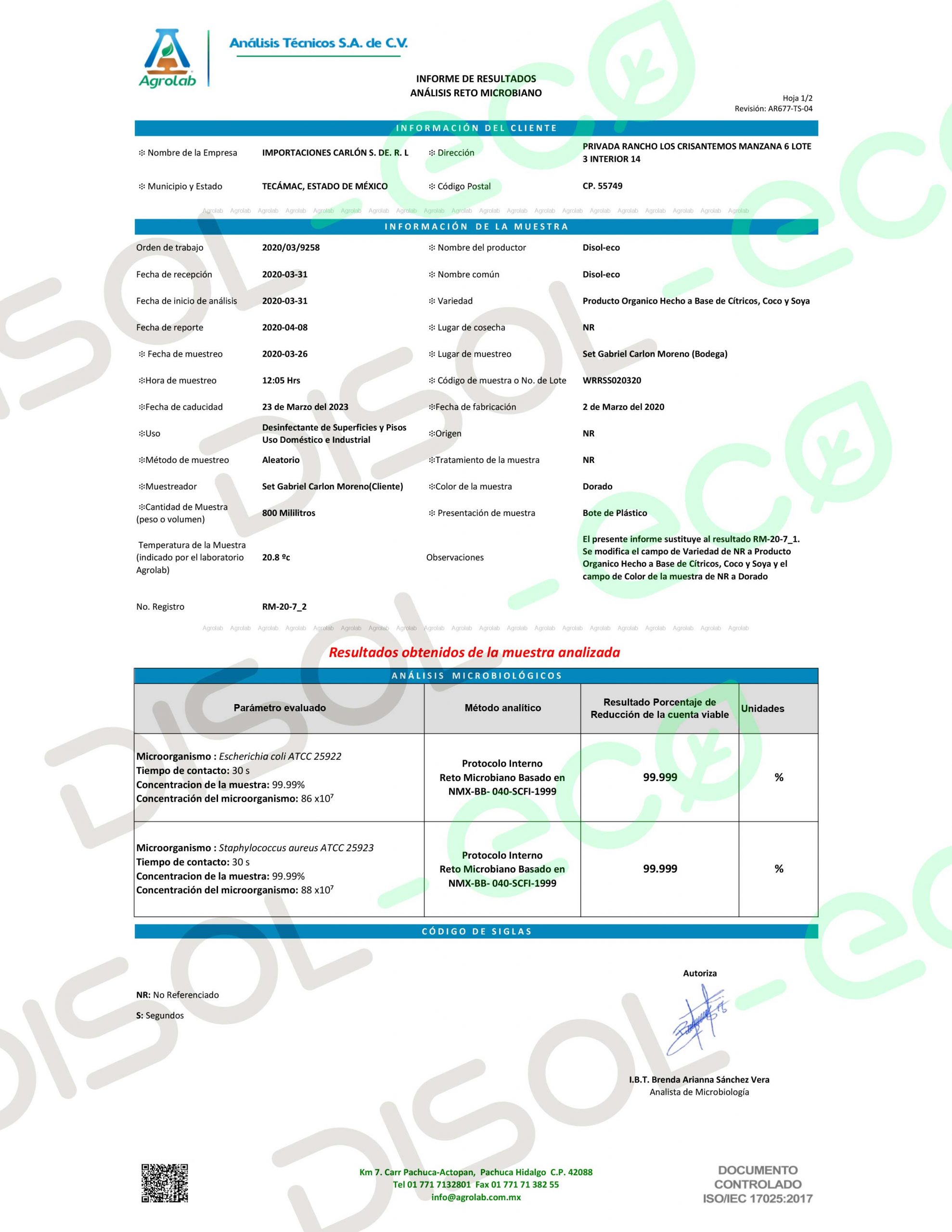 Productos | DISOL-ECO